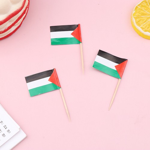 Palestine Toothpick Flag Fruit Stick Decorative Cake Toppers Wedding ...
