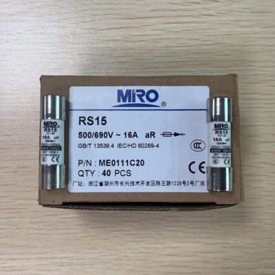 40PCS/Box New MRO RS15 Fast Acting Fuse 10*38 500V 2A 3A 4A 5A 6A | eBay