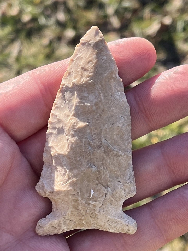 archaic side notch arrowhead Illinois Authentic Native American ...
