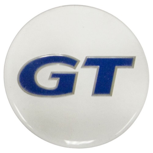 Empi 9671 Wheel Cap/Horn Button Sticker, GT Logo White/Blue 43mm | eBay