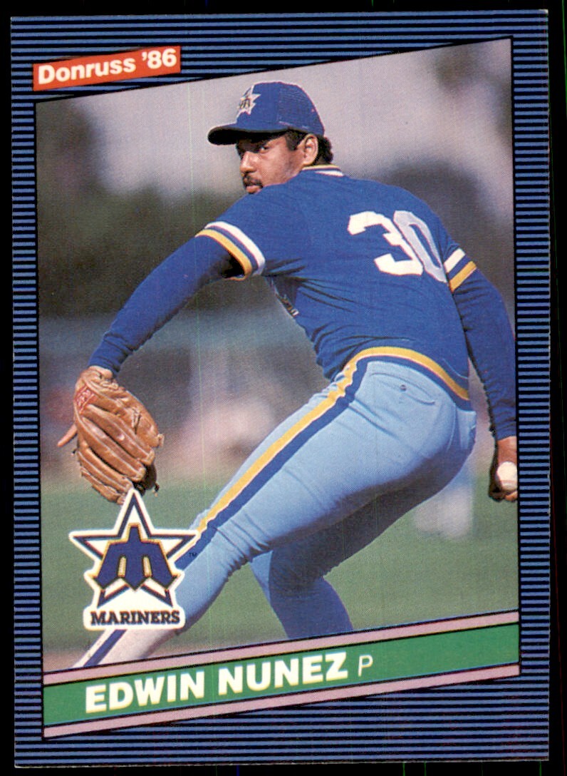 1986 Donruss Edwin Nunez Baseball Cards #145 | eBay