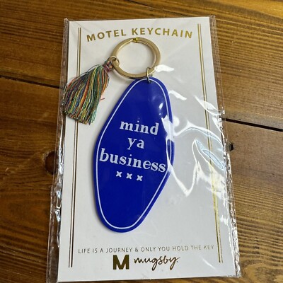 Vintage Style Motel Keychain Retro Mind Ya Business | eBay