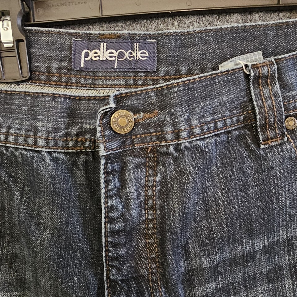 Pelle Pelle Jeans Men’s 44×34 (Fits 43×31) Blue Straight Leg Premium ...