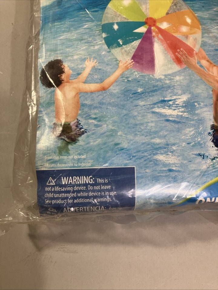 Beach Ball 48 Inch Pool Inflatable Giant Rainbow Ball New Sealed | eBay