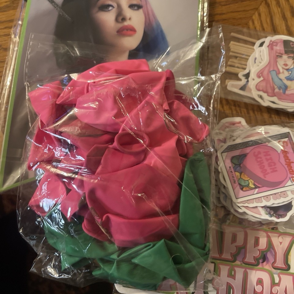 Melanie Martinez Party Supplies Balloons Banner, Cake Toppers, stickers ...