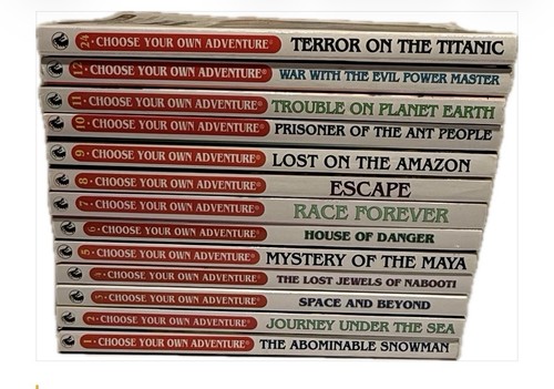 Choose Your Own Adventure 13 PB Books Bundle 1-12 Plus #24 by R.A ...