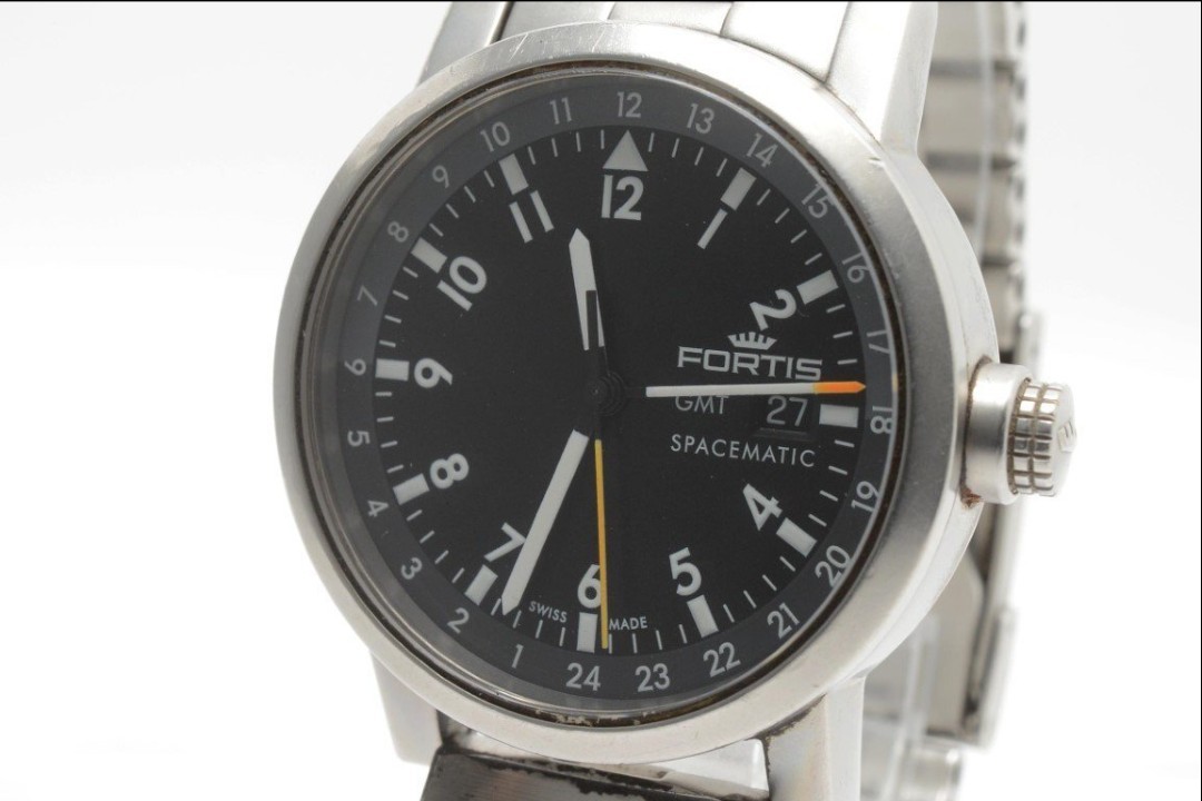 Beautiful FORTIS SPACEMATIC GMT Swiss Automatic Aviator/Pilots Watch ...