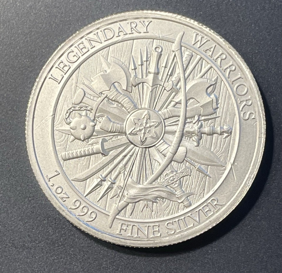 United States Legendary Warriors One Ounce Silver Coin/Round: Achilles ...