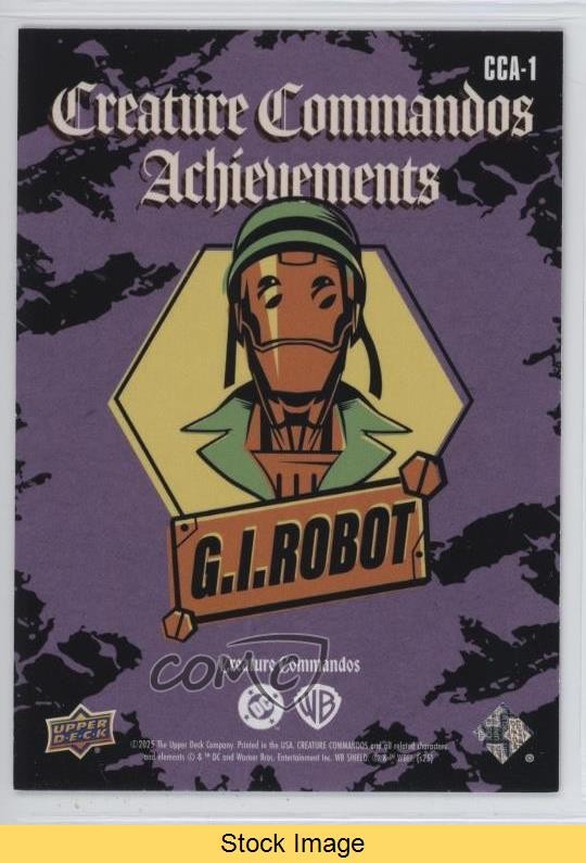 2025 Upper Deck DC Creature Commandos Achievement GI Robot #CCA-1 READ ...