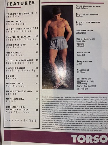 6 Vintage Rare Stallion Mandate Torso magazines 80's -90's Gay Interest ...