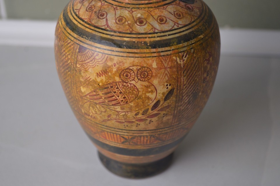 Museum Reproduction Greek Pottery BC Geometric Painted Vase Amphora | eBay