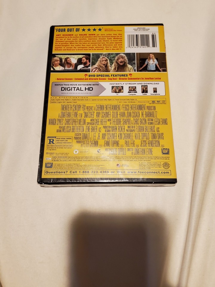 Snatched (DVD, 2017) Unopened 24543314011| eBay
