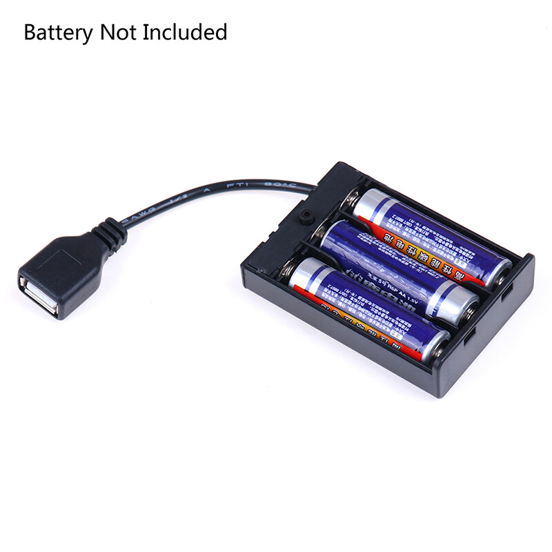 3*AA Battery box with usb port for Building block led light kit with ...