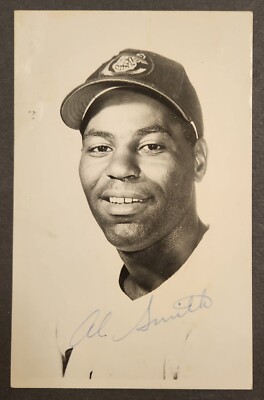AL SMITH Autograph Signed Rowe Postcard Negro Leagues & MLBB 1946-1964 ...