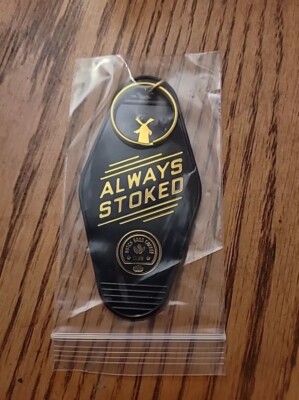 *NEW* Dutch Bros Keychain Black Gold Stay Stoked (Hotel Key Shape) Dec ...
