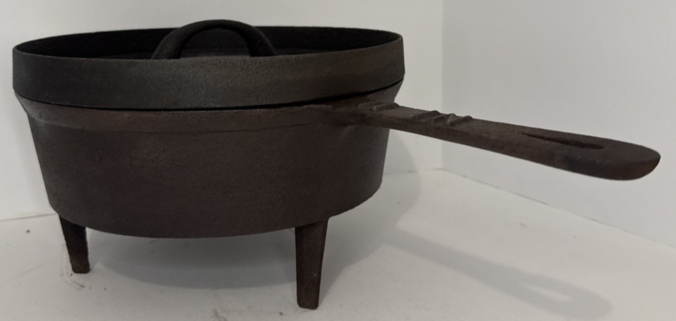 Baltimore Ironworks Cast Iron Spider Skillet w/ Lid 11" 3 Leg Antique ...