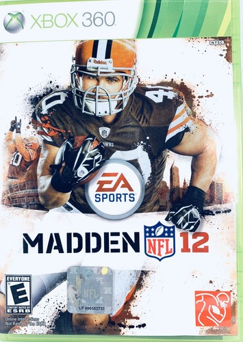 Madden NFL 12 Xbox 360 EA Sports Football Video Game Cleveland Browns ...