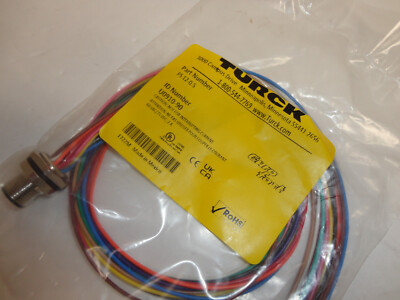 Turck FS12-0.5, 12 conductor IO cable U0910-90 12mm bulkhead connector ...