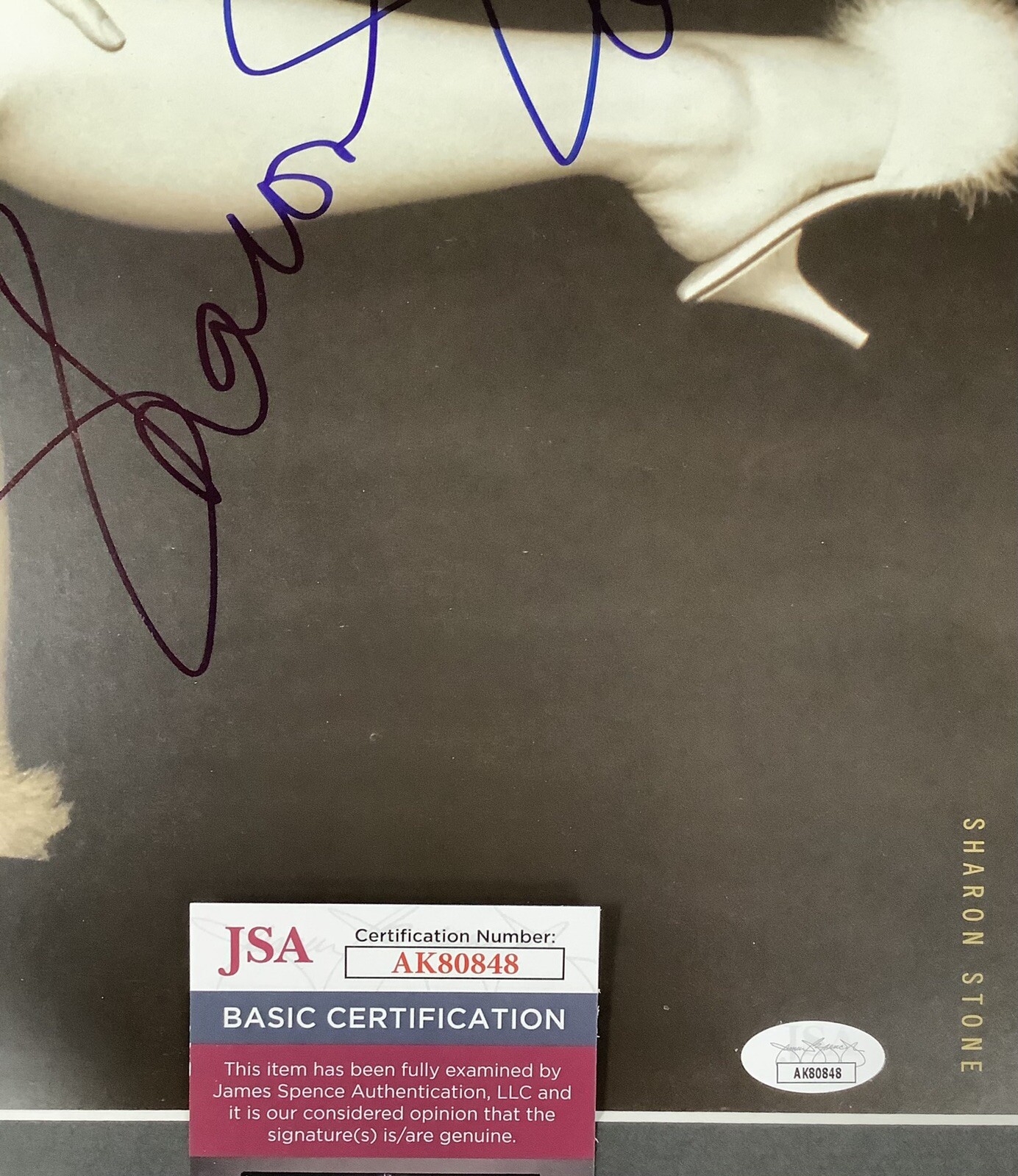 Sharon Stone Signed Photo 17x22 Actor Basic Instinct Matted Sexy ...