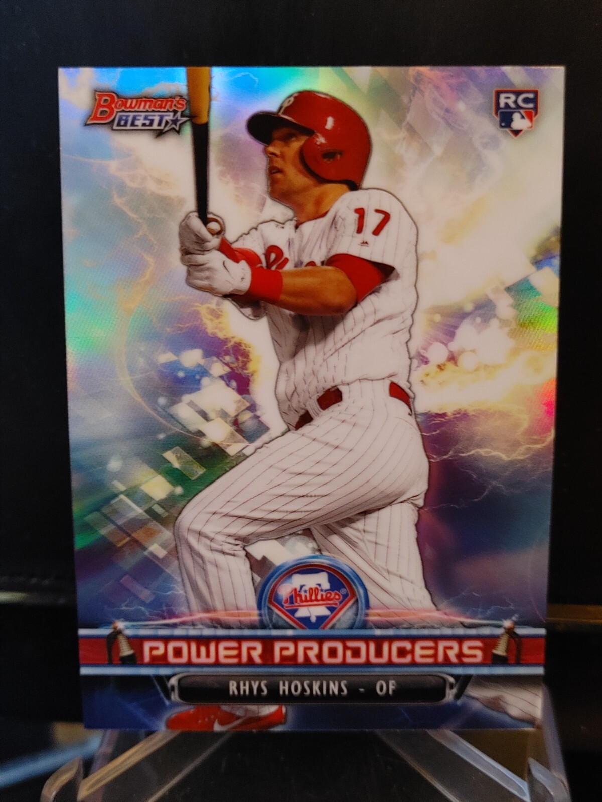 Rhys Hoskins RC 2018 Bowman's Best Power Producers #PP-RH Philadelphia ...
