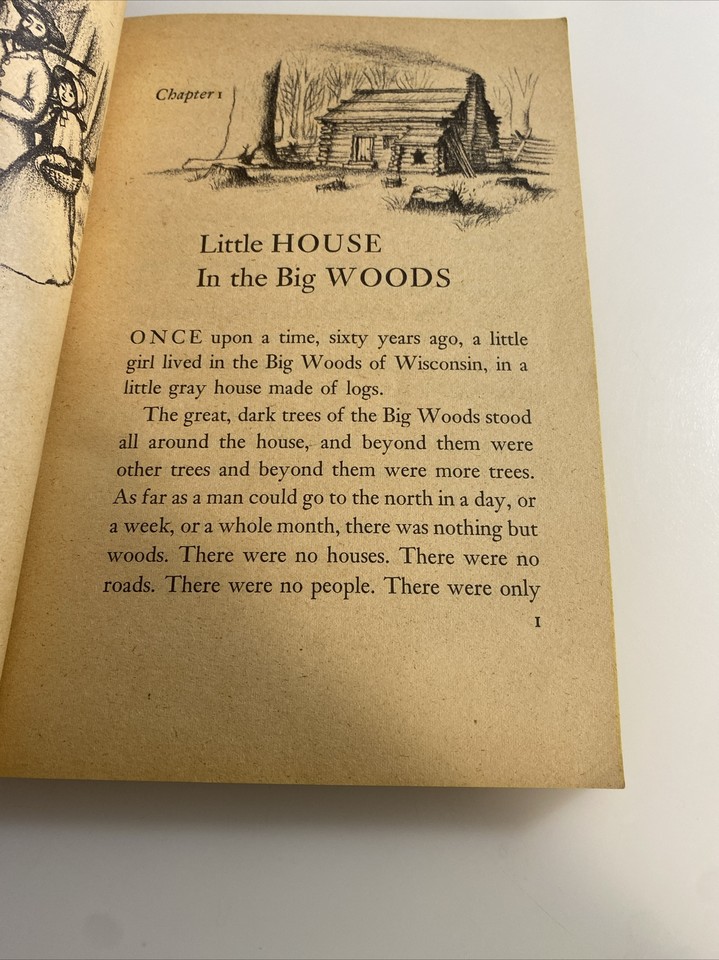 Little House in the Big Woods, Laura Ingalls Wilder PB Book 1953 abb | eBay