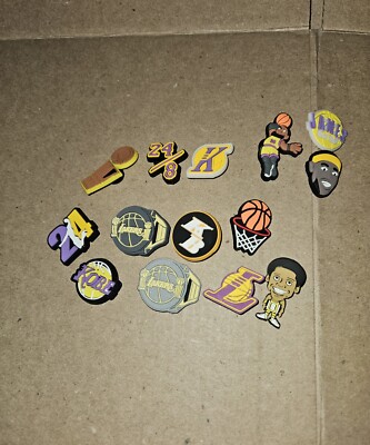 14pc Basketball Lakers Kobe Bryant Lebron James Shoe Croc Charms | eBay