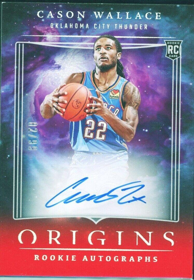 2023-24 Panini Origins - Rookie Autographs Cason Wallace #RA-CWO Red ...