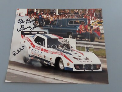 BRUCE LARSON USA-1 CORVETTE FUNNY CAR 8x10 PHOTO NHRA DRAG RACING PHOTO ...