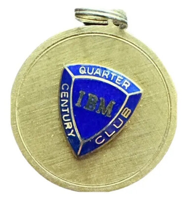 *VINTAGE 1/20 12KT GOLD FILLED IBM QUARTER CENTURY CLUB CHARM | eBay