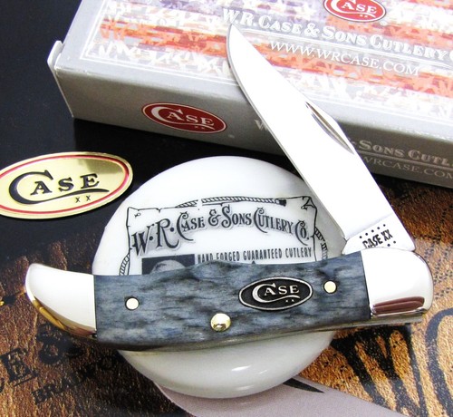 Case XX Pocket Hunter Knife 2020 Jigged Gray Bone LTC Pewter Shield ...