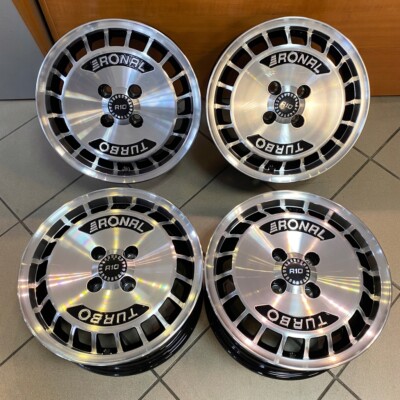 4x new Retro Wheels RONAL R10 Turbo 7x15 4x100 ET:37 Audi 80 VW Golf ...