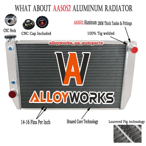 3 Core Aluminum Radiator Fits 1979-1986 Ford Falcon XC XD XE XF V8 6Cyl ...