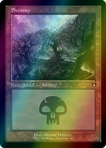 Swamp RETRO FOIL 443, Commander Masters, MTG CMM NM/M | eBay