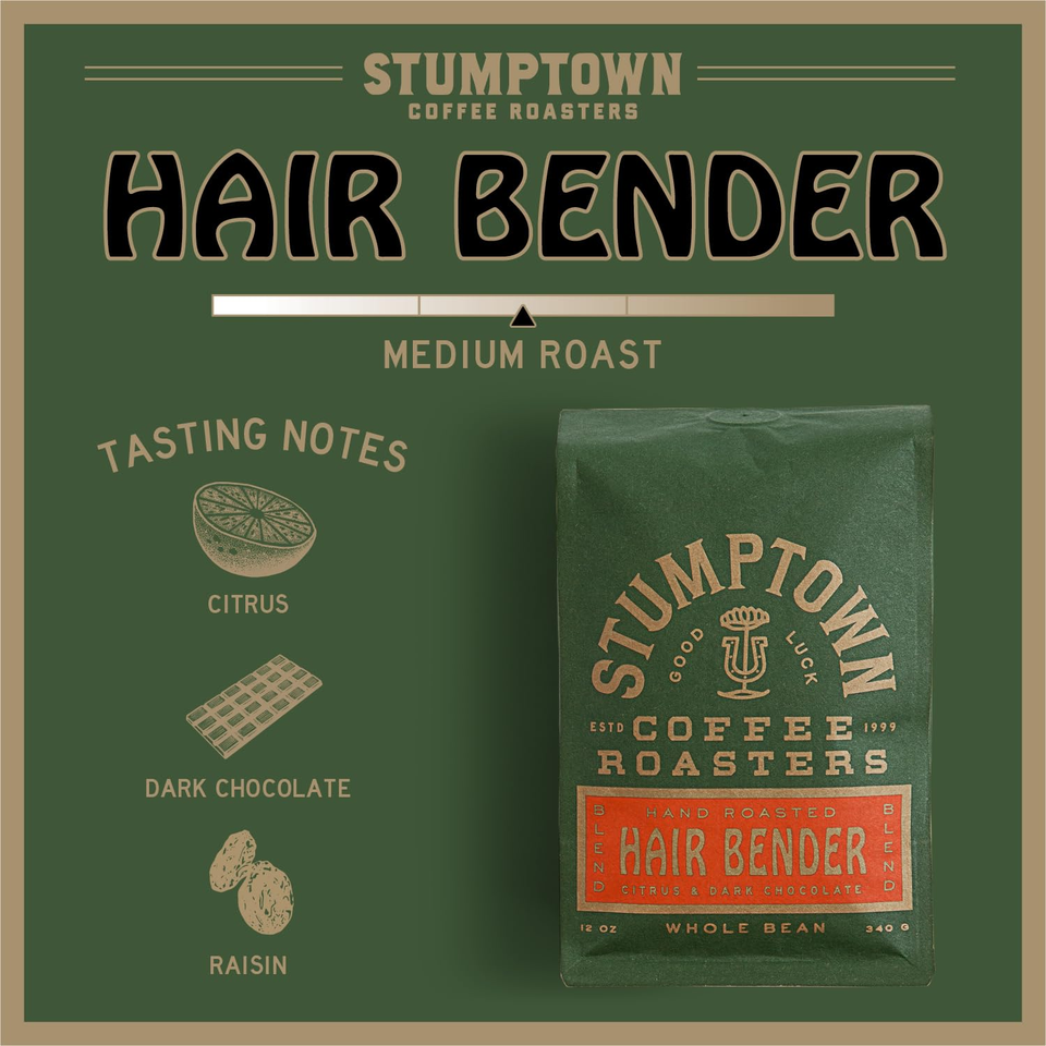 Stumptown Coffee Roasters, Medium Roast Whole Bean Coffee - Hair Bender ...