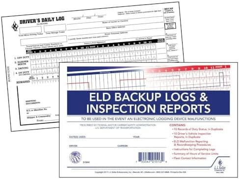 ELD Driver Log Book 5pk Carbonless 8.5x5.5in | eBay