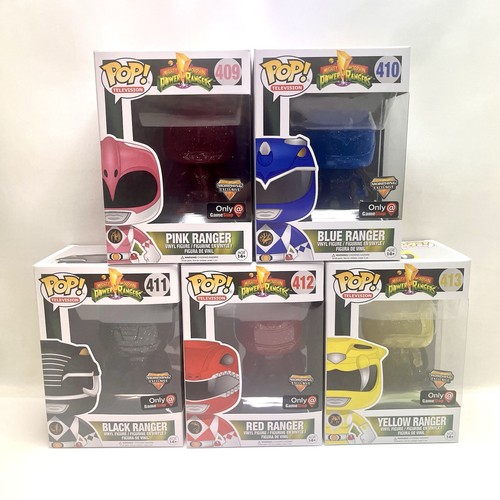 Funko Pop Lot - Pink 409 Blue 410 Black 411 Red 412 Yellow 413 - Power ...