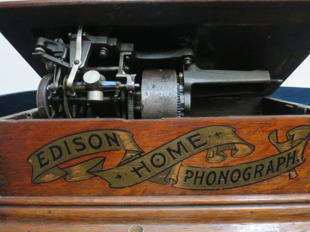 Antique Edison Cylinder Phonograph G-171 Fully Functional Complete ...
