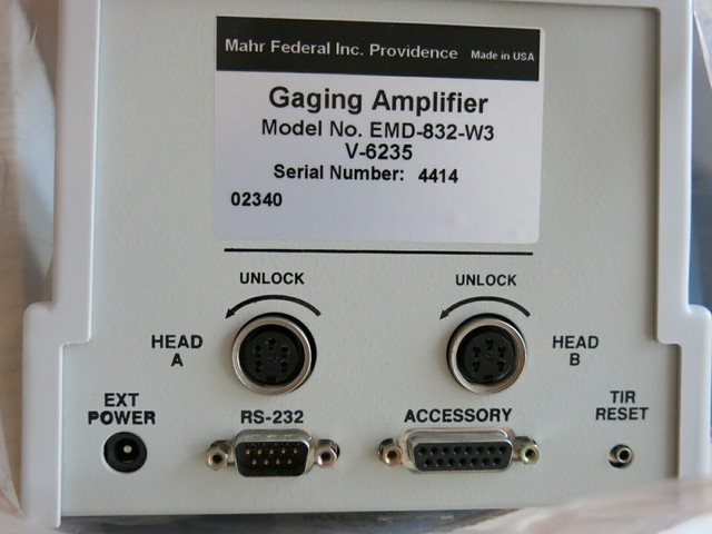 MINT MAHR EMD-832-W3 GAGING AMPLIFIER for sale online | eBay