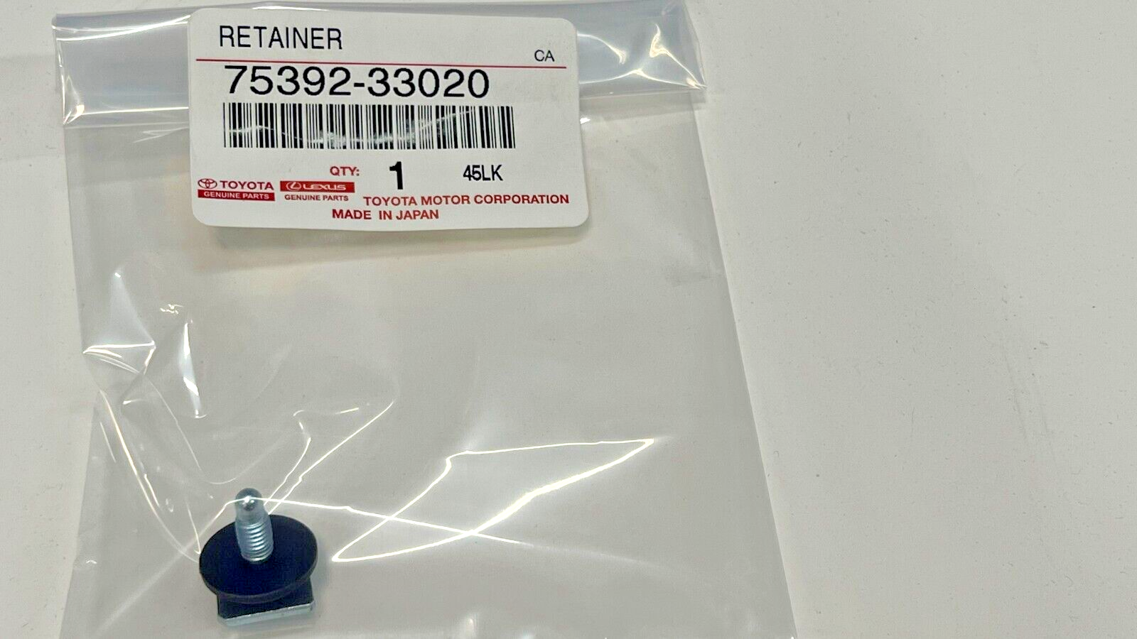 1 PCS Toyota & LEXUS 75392-33020 Retainer, Outside Moulding | eBay