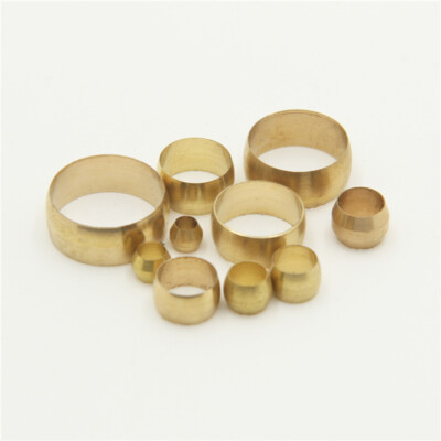 Brass Olive Barrel Plumbing Olives Compression Fitting Copper Pipe Gas ...
