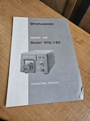 KENWOOD Operating Manual Remote VFO For Ham Radio VFO-180 | eBay