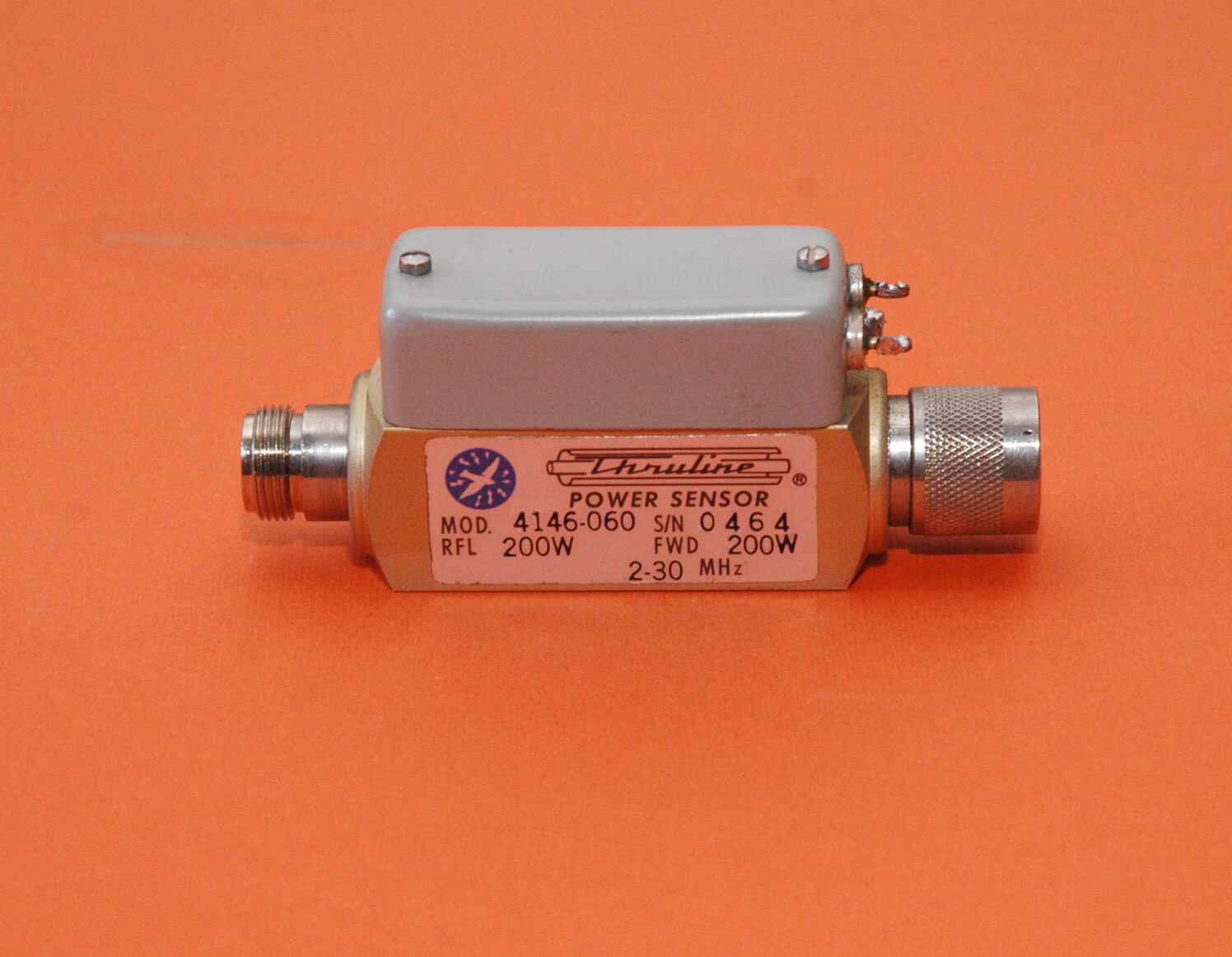 BIRD Electronics Thruline RF Power Sensor Model 4146 060 2 30MHz 200W bird-electronics-thruline-rf-power-sensor-model-4146-060-2-30mhz-200w