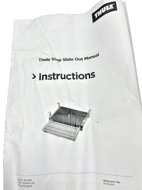 Thule Slide Out 400 Manual Aluminium Single Step Motorhome Campervan ...