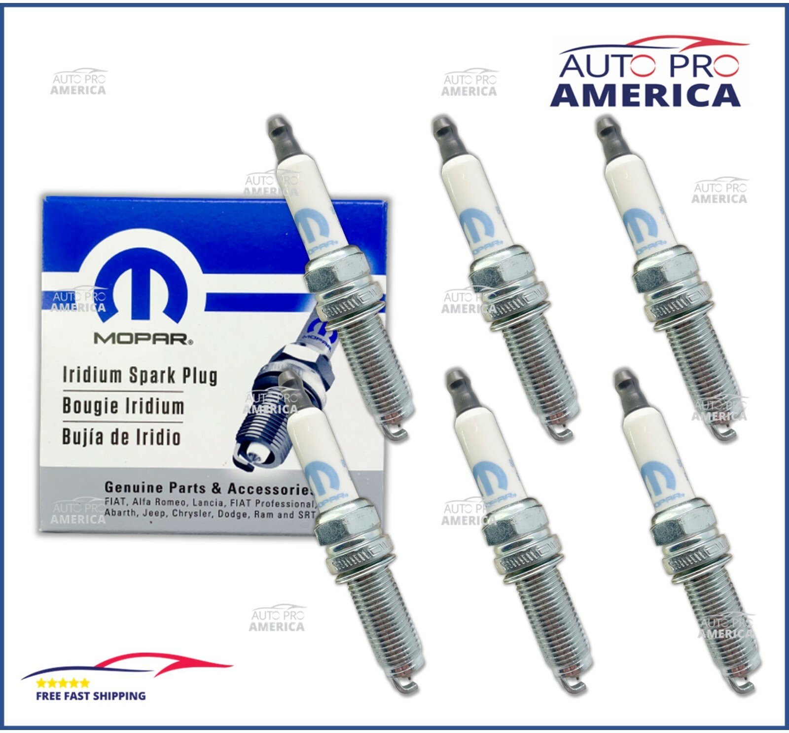 (6)OEM MOPAR 2011-2022 Jeep Iridium Spark Plugs 3.6L ENGINE PENTASTAR ...