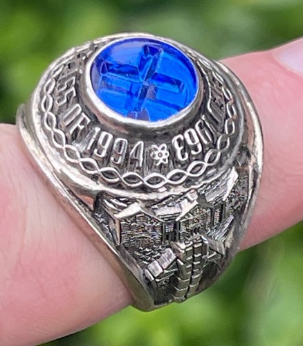 1994 MARVEL X-MEN XAVIER INSTITUTE 925 STERLING SILVER CLASS RING Size ...