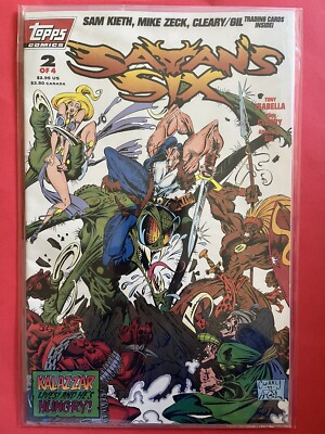 1993 Satan's Six #2 PolyBag Sealed Topps Comic Book Sam Keith | eBay
