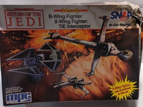 Star Wars Return of The Jedi 2 Piece B Wing Fighter X-Wing MPC Model ...