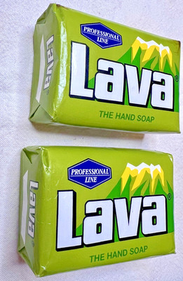 Vintage LAVA Bar Green Pack Hand Soap - 2 Professional Line Pumice ...