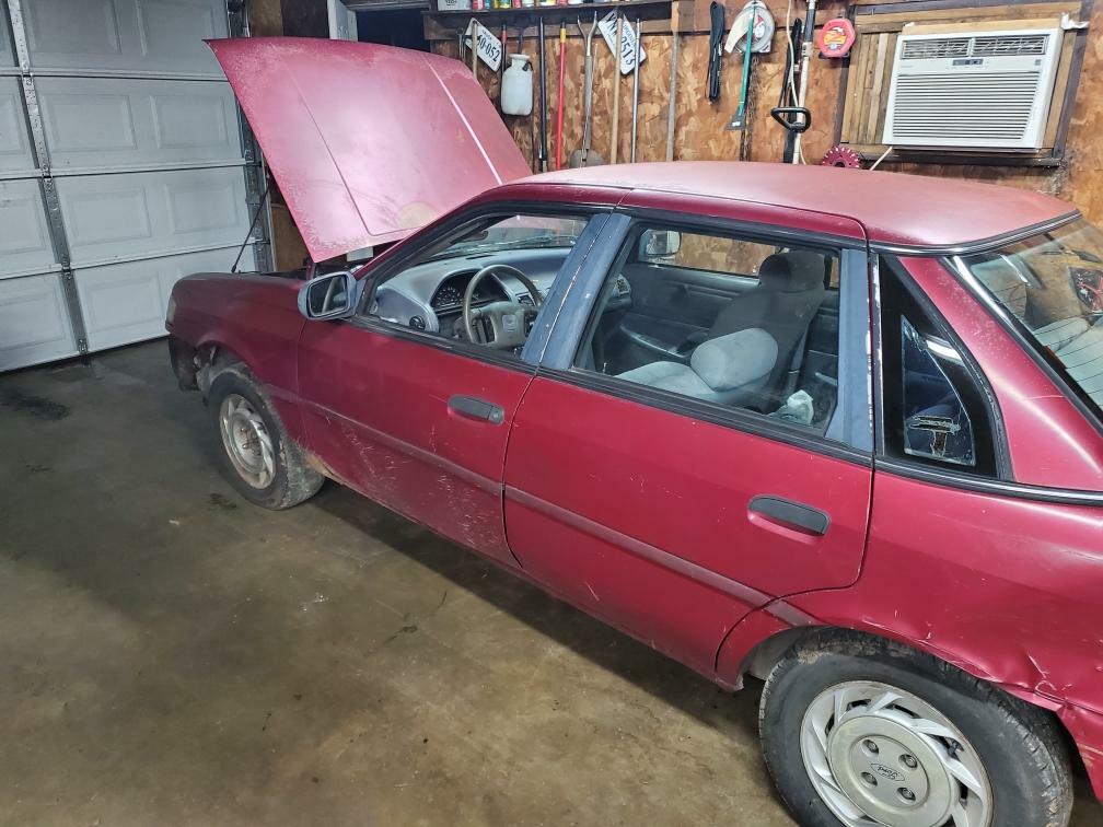 90 91 92 93 94 1993 FORD TEMPO TOPAZ LEFT DRIVER FRONT SEAT BELT GRAY ...