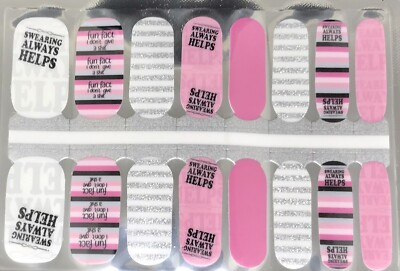 Color Nail Polish Strips,16ct. Bad Words READ DESCRIPTION BELOW | eBay